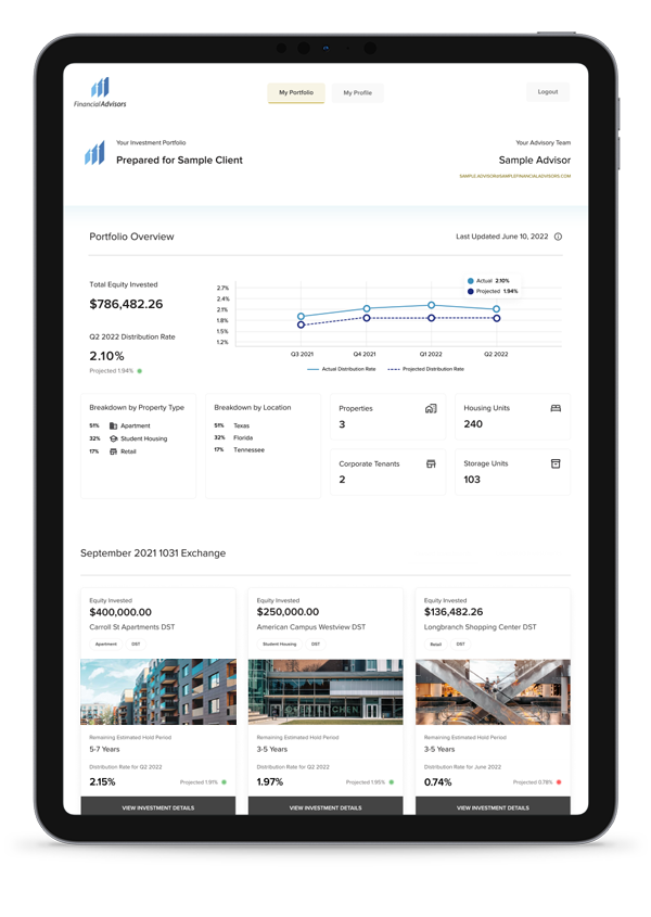 Financial Advisors - Tools for Portfolio Management