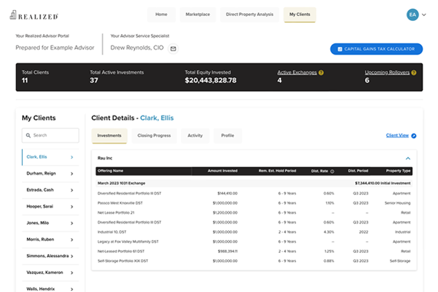 Financial Advisors - Tools for Portfolio Management
