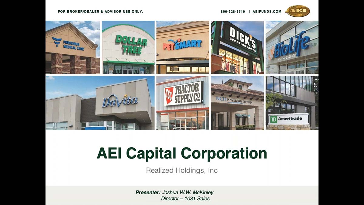 A chat with DST Sponsor, AEI Capital Corporation
